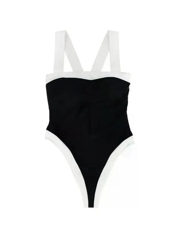 Goldbergh Hemera Contrast-panel Swimsuit - Black