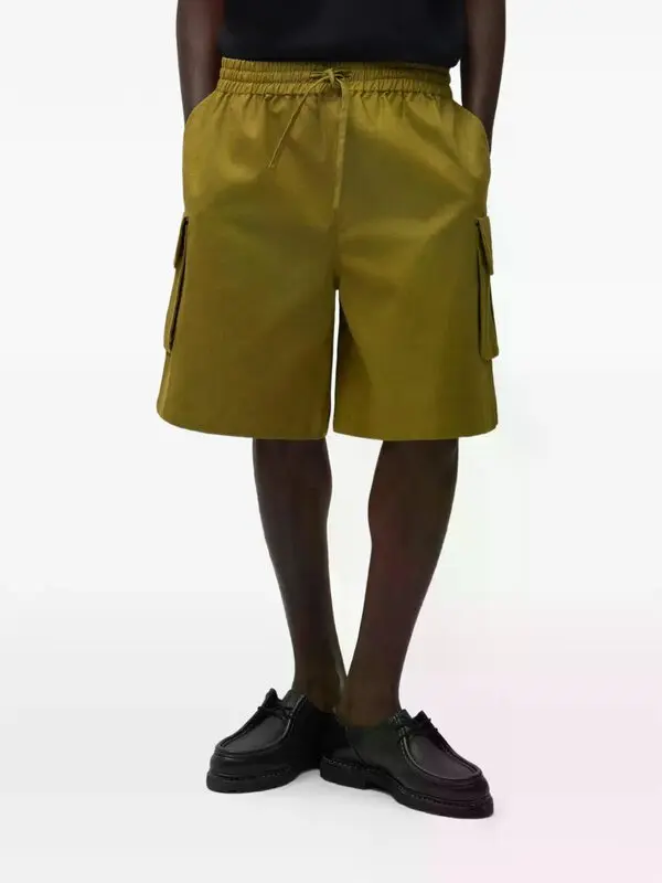 ARTE ANTWERP Cargo Linen Shorts - Green