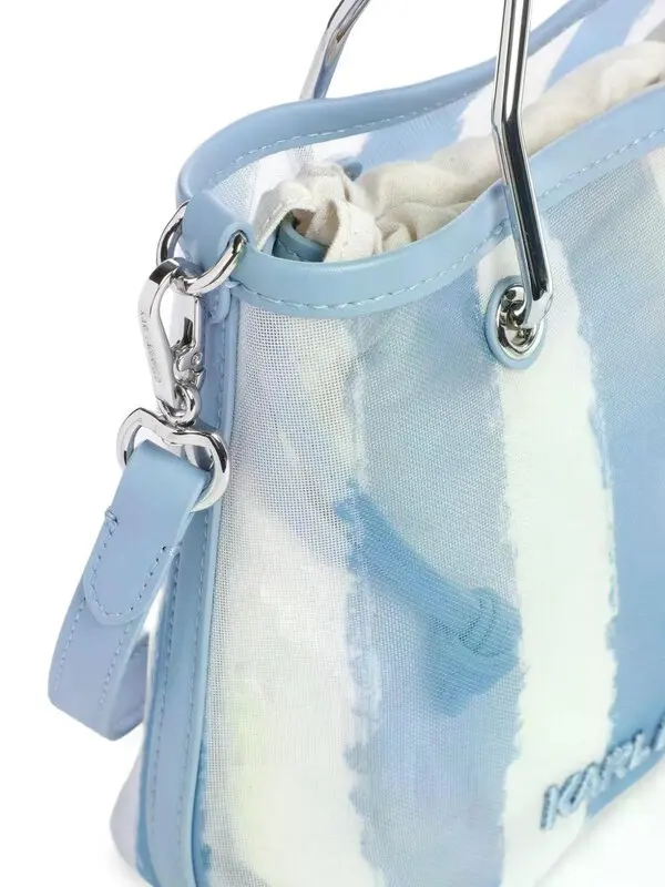 Karl Lagerfeld Ikon Mesh Tote Bag - Blue