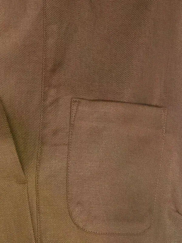 NINE:INTHE:MORNING Collarless Top With Chest Pocket