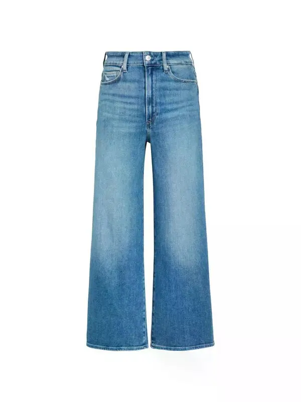 Paige Logo-patch Flared Jeans
