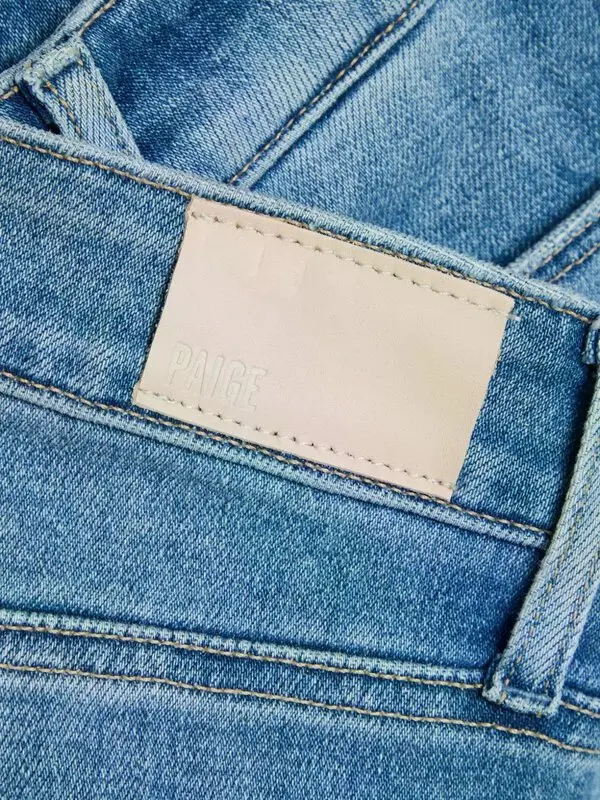 Paige Logo-patch Flared Jeans