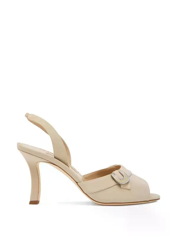 Manolo Blahnik Acinta Embellished Pumps - Neutrals