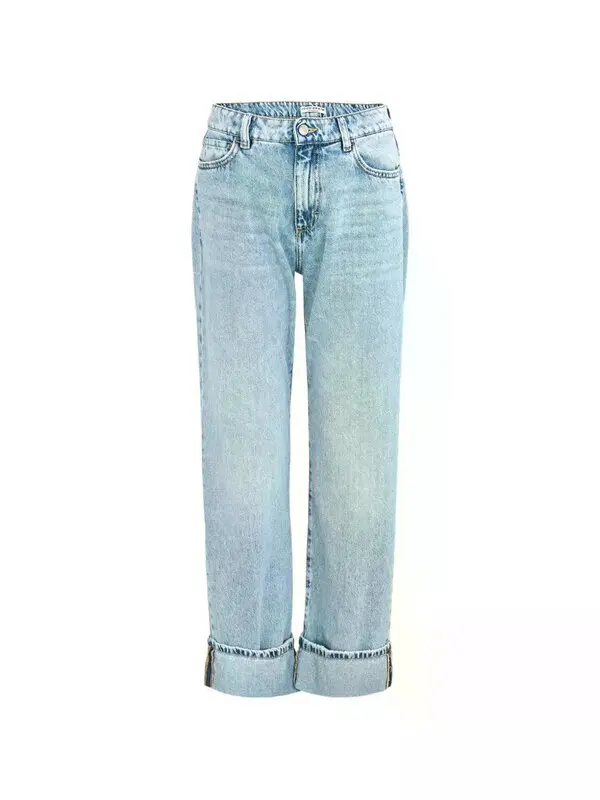 ICON DENIM LOS ANGELES Belt-loop Straight Leg Jeans - Blue