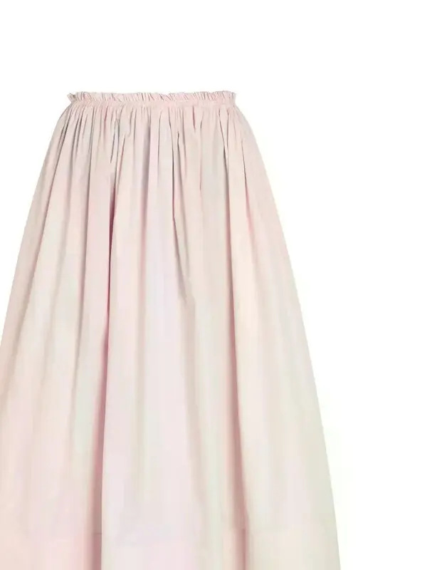 Gabriela Hearst Shiva Gathered Midi Skirt