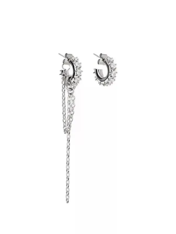 JUSTINE CLENQUET Vico Chain Earrings - Silver
