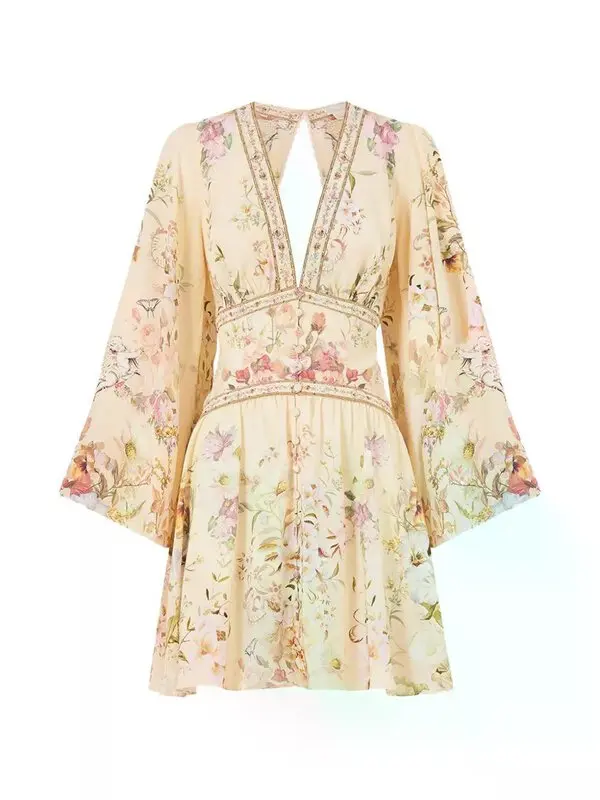 Camilla Floral-print Mini Dress