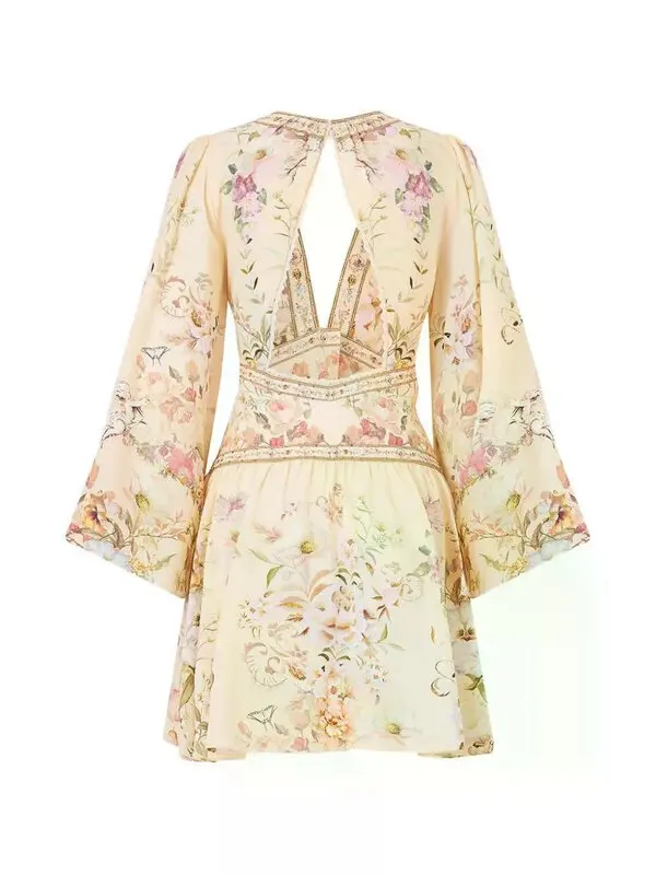 Camilla Floral-print Mini Dress