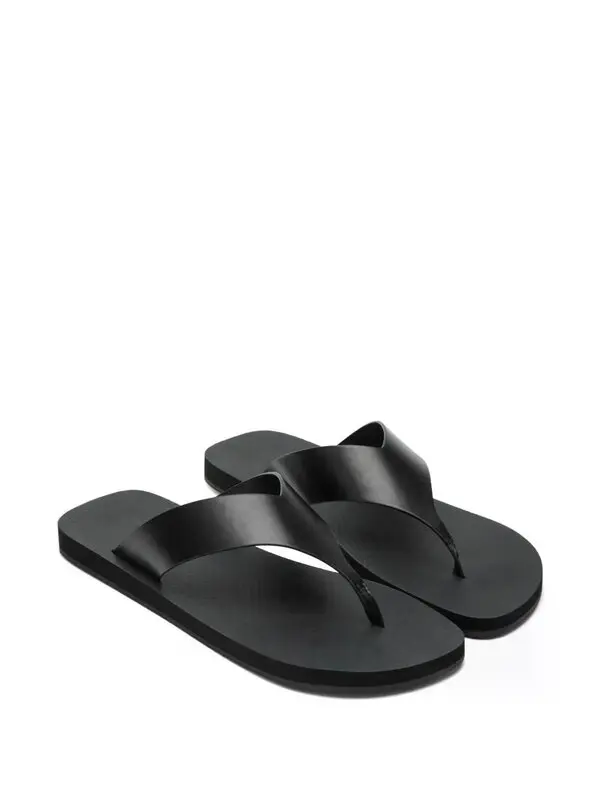 THE ROW Classic Ginza Slides - Black