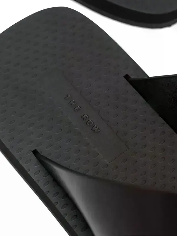 THE ROW Classic Ginza Slides - Black