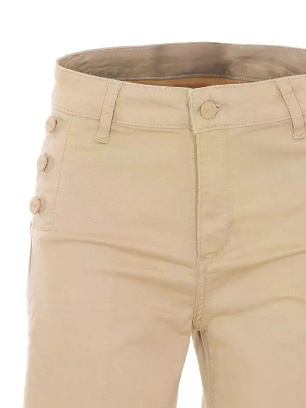 Liu Jo Logo Button Flared Jeans
