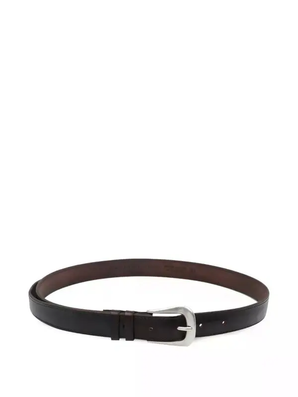 ORTIGNI Leather Belt - Brown