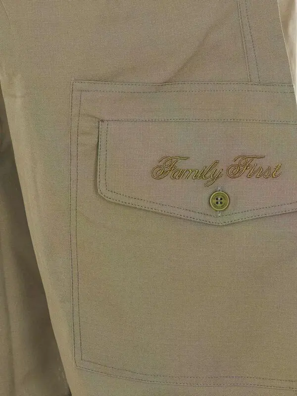 FAMILY FIRST Logo Embroidered Cargo Shorts