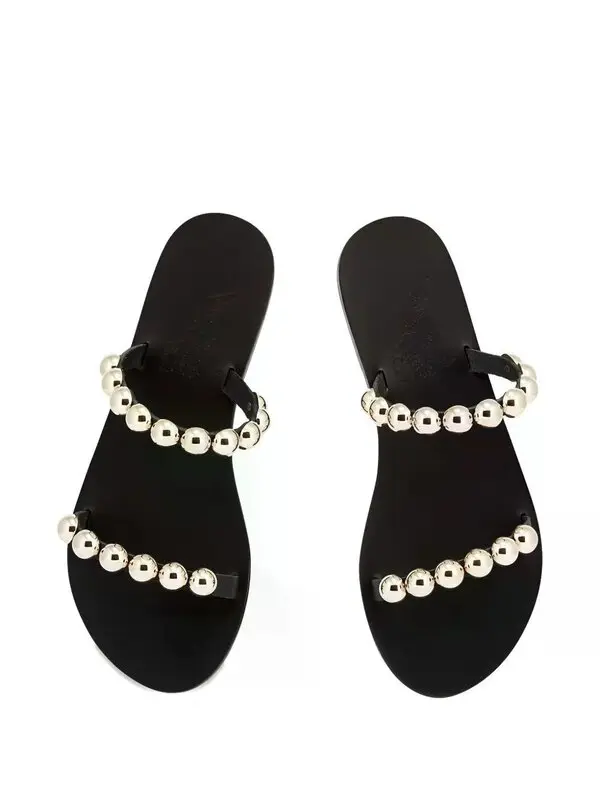 ANCIENT GREEK SANDALS Lambri Leather Flat Sandals