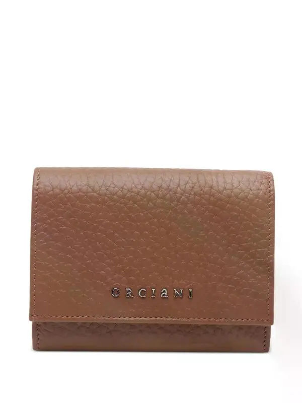 ORTIGNI Small Leather Wallet - Brown