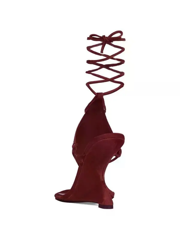 Jeffrey Campbell Pachouli Suede Sandals - Red
