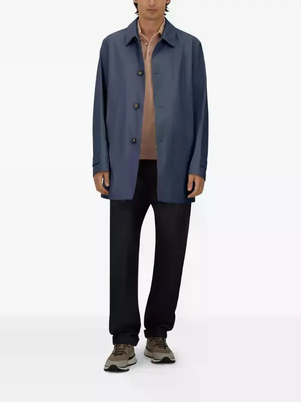 Herno Welt-pocket Raincoat - Blue
