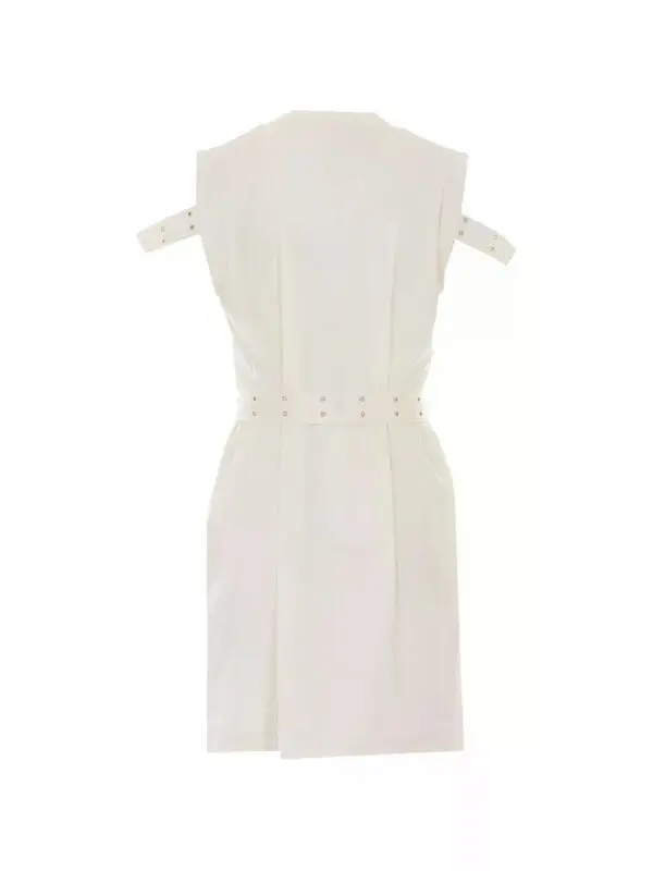 Liu Jo Logo-appliqué Midi Dress - Neutrals