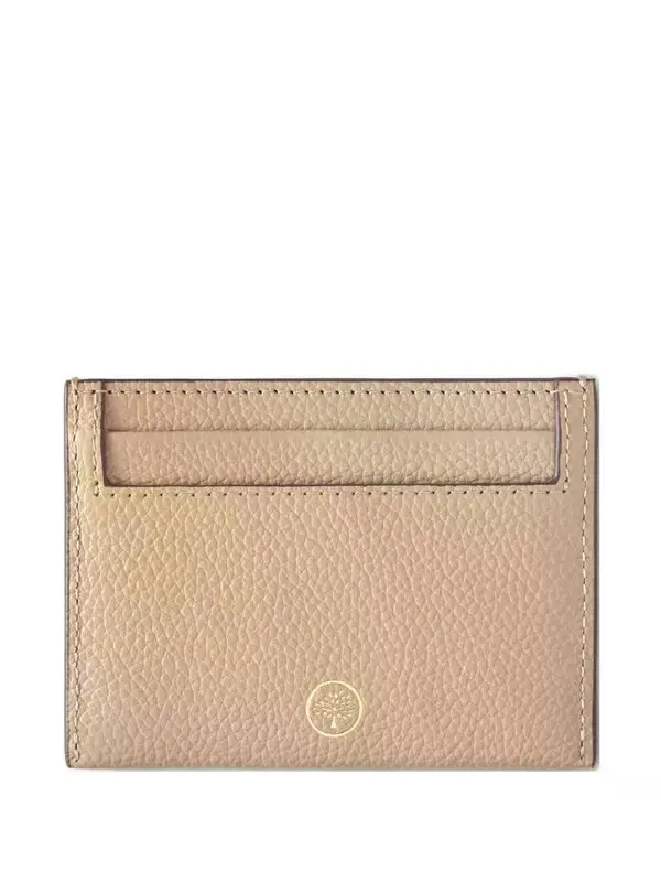 Mulberry Logo-stamp Leather Cardholder - Neutrals