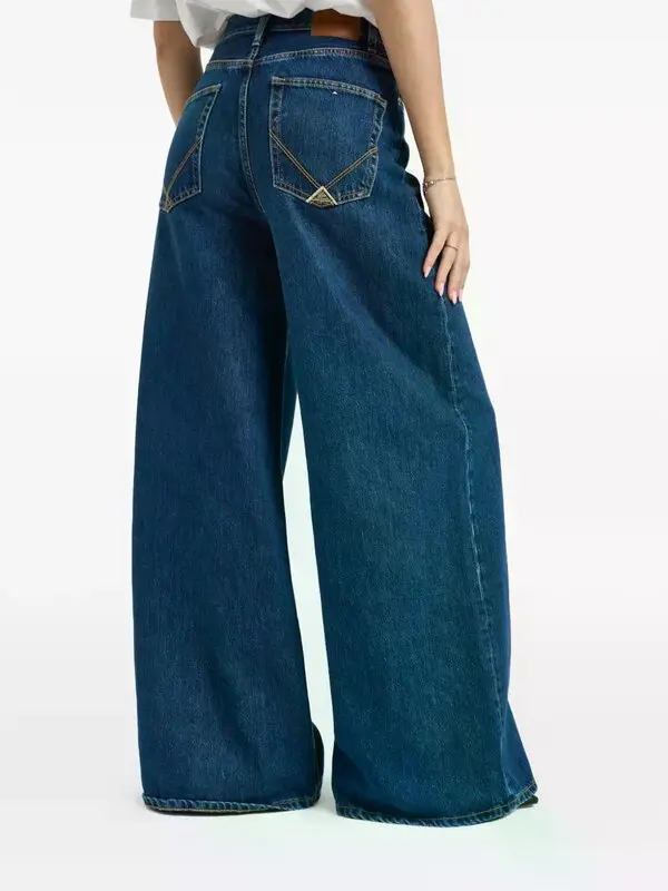 ROY ROGER'S Wide-leg Jeans - Blue