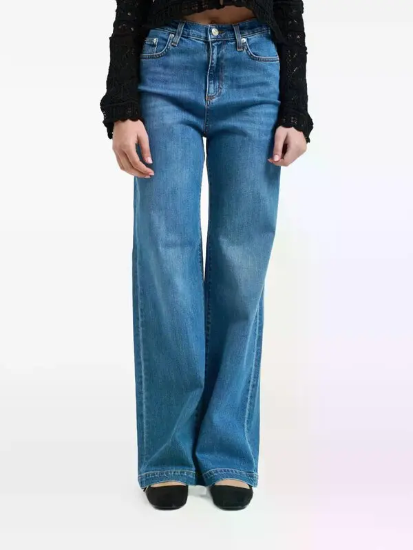 ROY ROGER'S Wide-leg Jeans - Blue