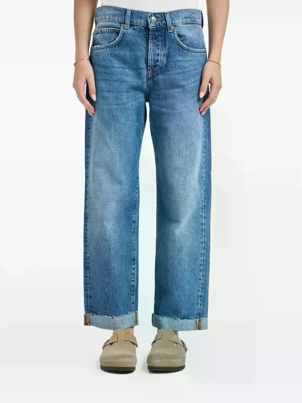 ROY ROGER'S Frayed-hem Jeans