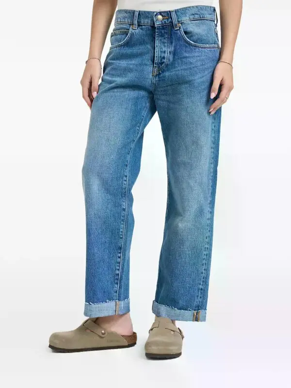 ROY ROGER'S Frayed-hem Jeans