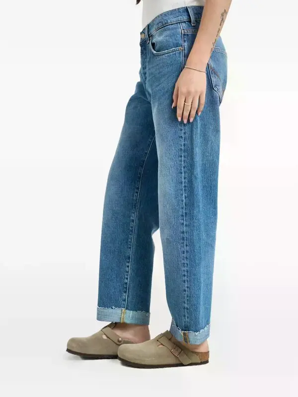 ROY ROGER'S Frayed-hem Jeans