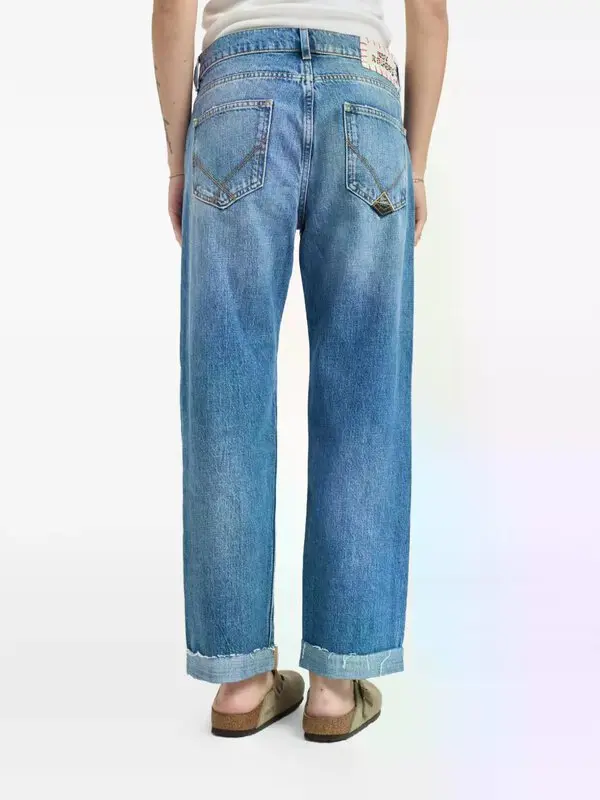 ROY ROGER'S Frayed-hem Jeans