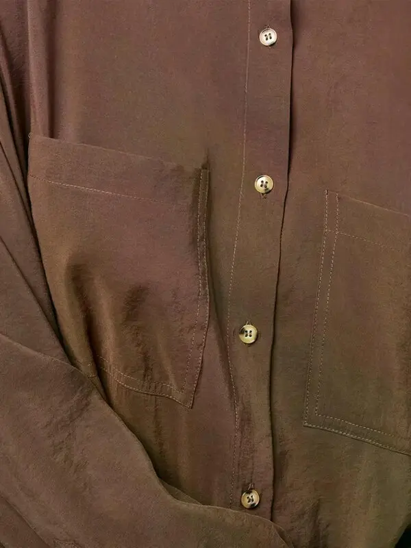 Alpha Studio Pocket Buttoned Shirt Dress