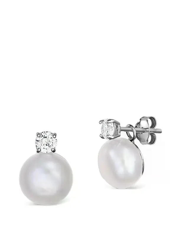 OBSIDIAN Pearl Embellishment Earrings