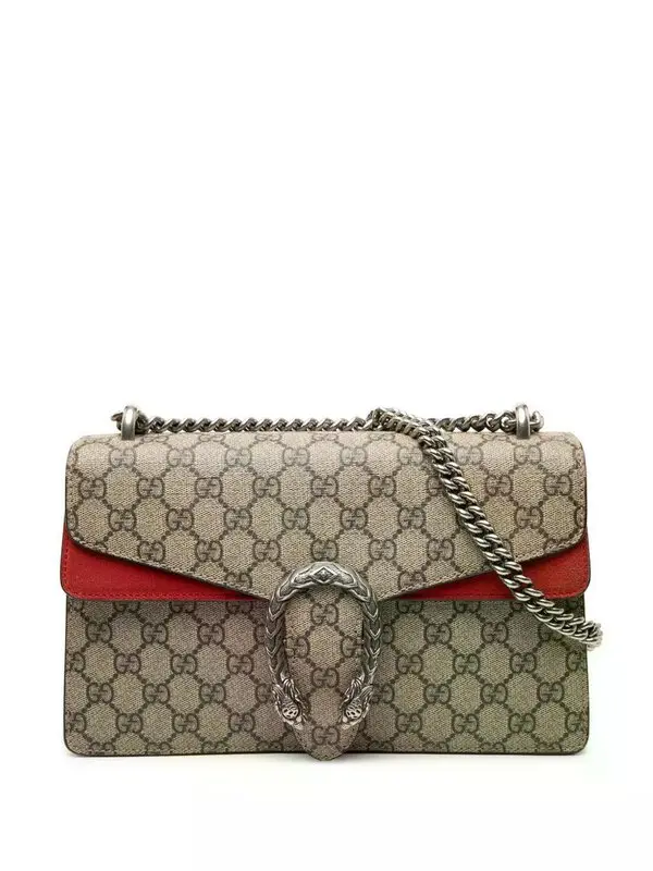Gucci Gg Supreme Dionysus Crossbody Bag - Red