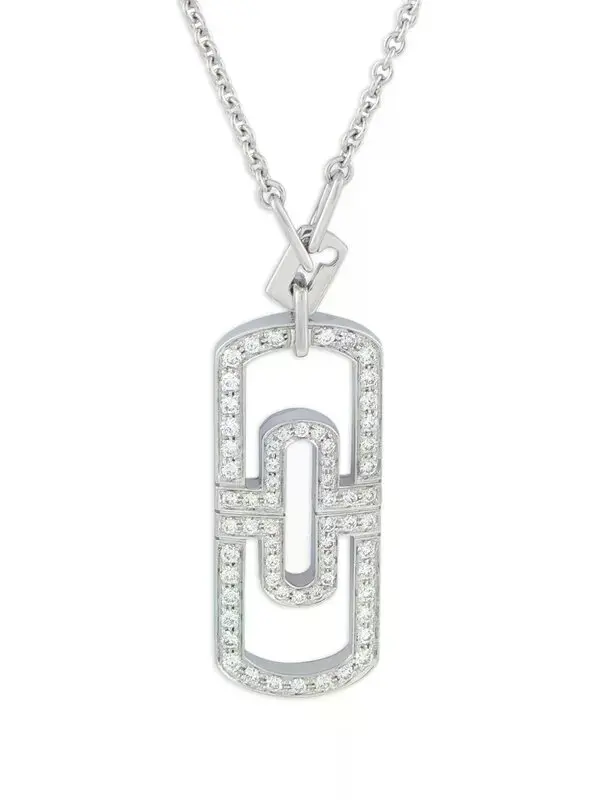BVLGARI Parentesi Diamond Necklace - Silver