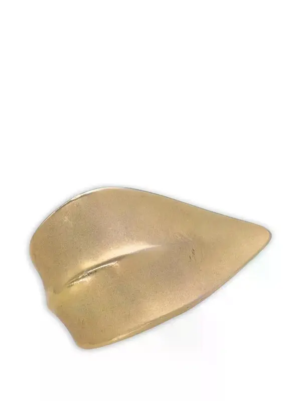 Vintage Clip-on Triangular Earrings - Gold