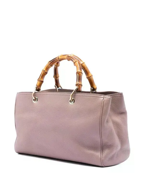 Gucci Medium Calfskin Bamboo Shopper Satchel