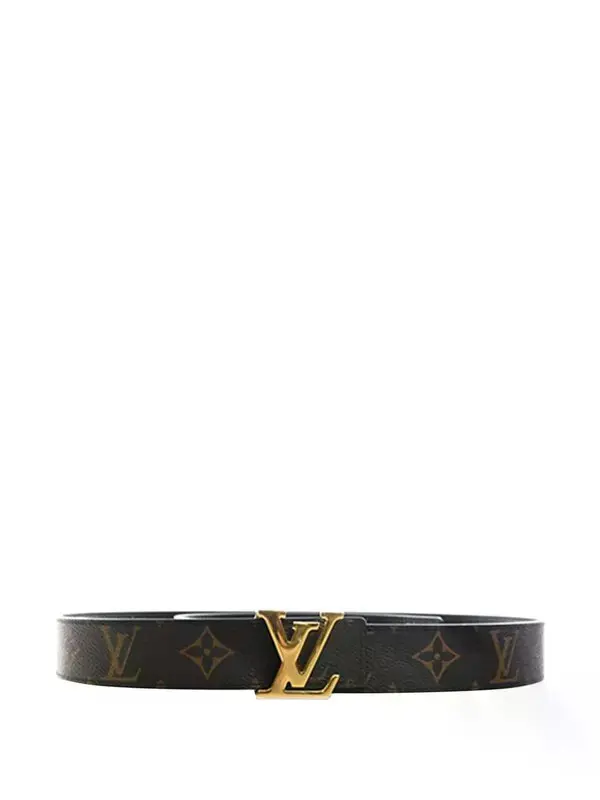 LOUIS VUITTON 2019 Monogram Initiales Reversible Belt - Brown