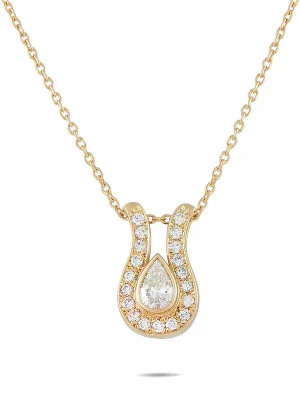 LB EXCLUSIVE 18k Yellow Diamond Pendant Necklace - Gold