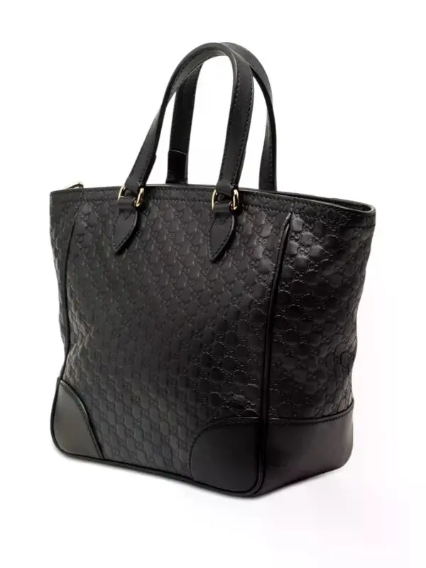 Gucci 2000-2015 Small Microssima Bree Satchel - Black