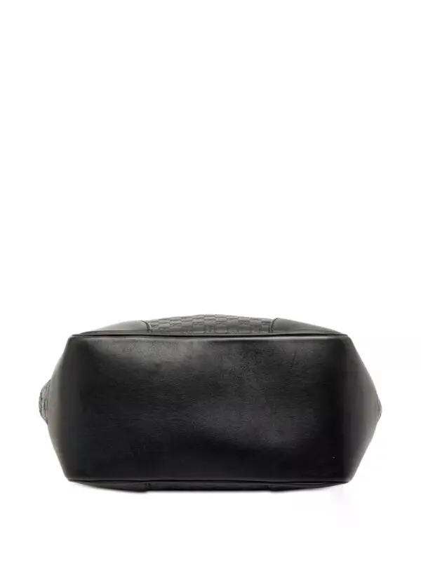 Gucci 2000-2015 Small Microssima Bree Satchel - Black
