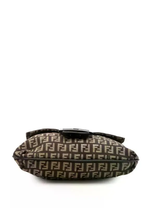Fendi Zucchino Canvas Crossbody Bag - Brown