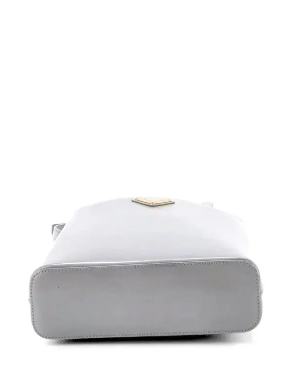 Prada Logo Convertible Brushed Leather Tote Bag