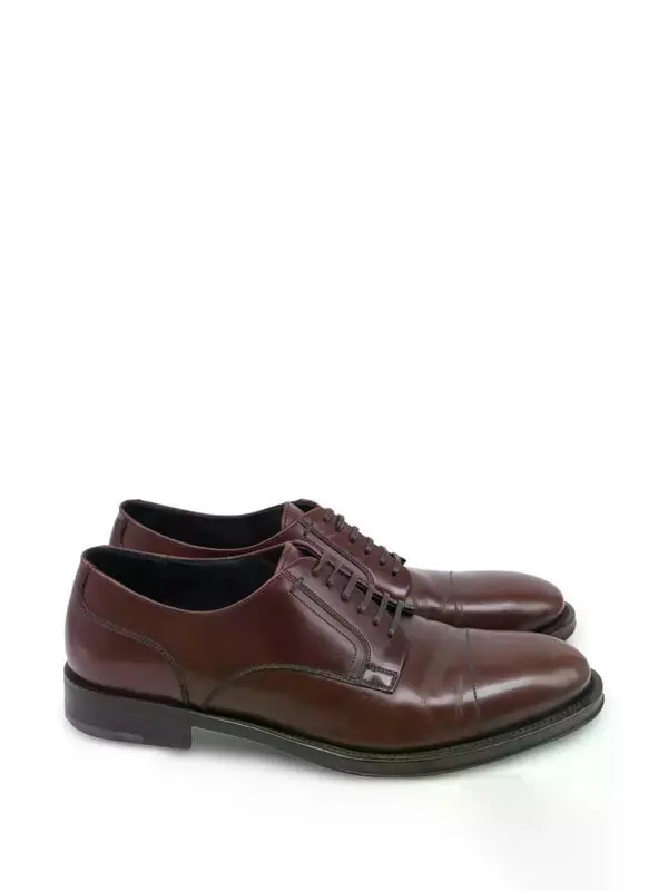 FERRAGAMO Cap-toe Derby Shoes - Brown