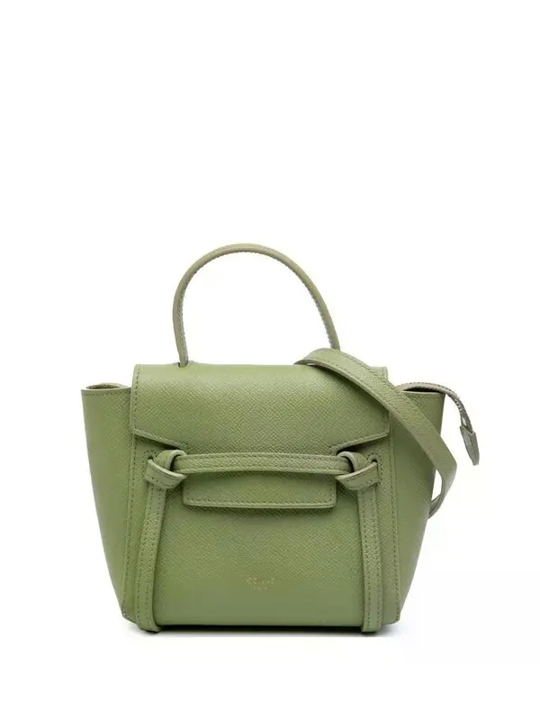 Celine Pico Grained Calfskin Belt Bag - Green