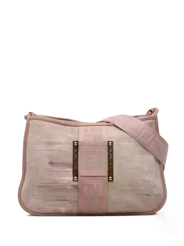 Fendi 2000-2010 Canvas Zucca Crossbody Bag