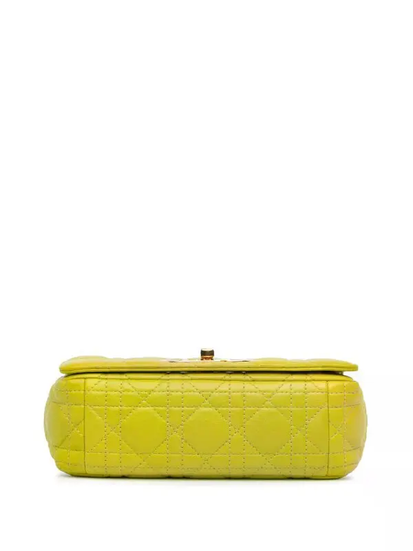 Dior 2021 Small Calfskin Cannage Caro Crossbody Bag