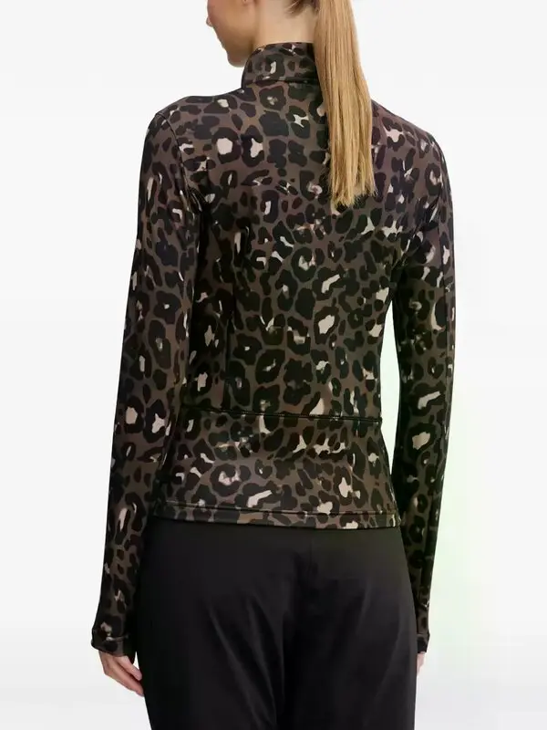 EA7 Leopard-print Base Layer - Brown