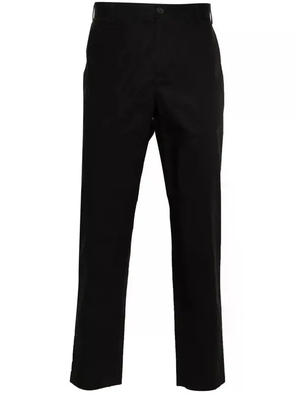 Sandro Poplin Cotton Trousers - Black