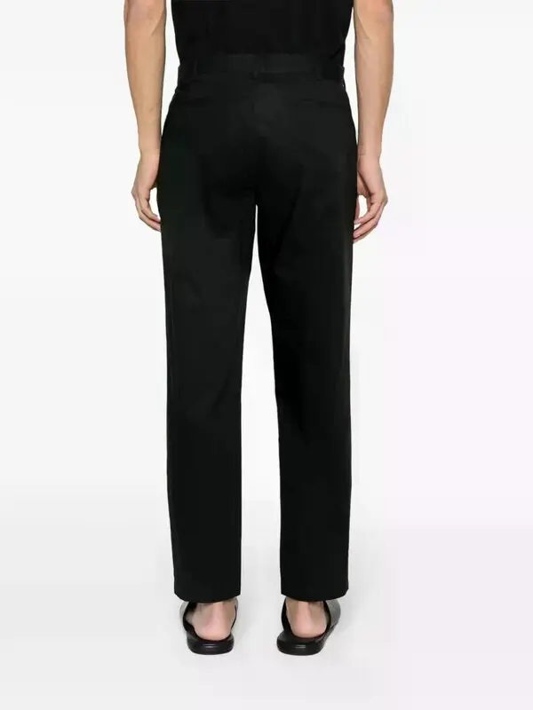 Sandro Poplin Cotton Trousers - Black