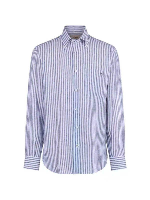 TOD'S Striped Button-down Shirt