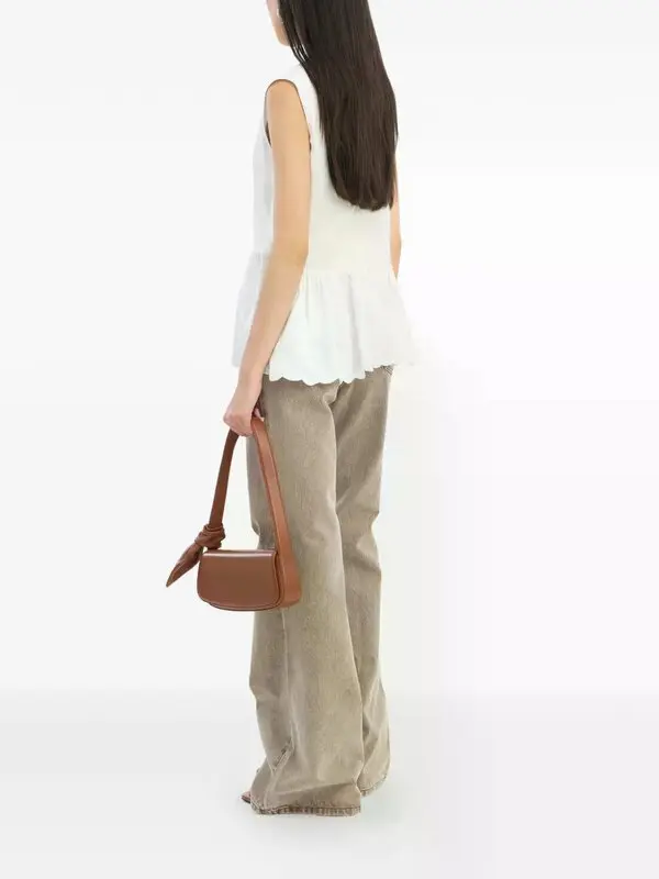 ROTATE BY BIRGER CHRISTENSEN High-waisted Flared Leg Jeans - Grey
